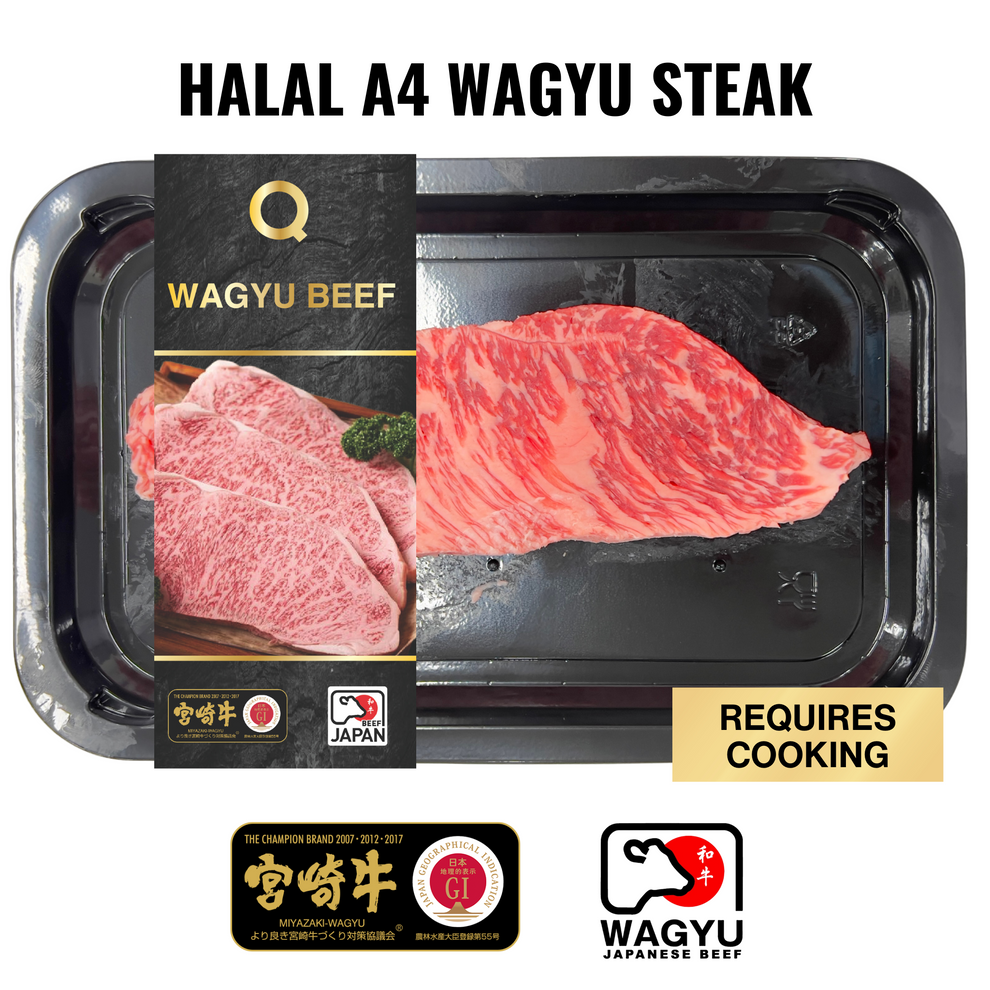 Halal A4 Japanese Miyazaki Wagyu Beef Steak (150g) – Quality Meat Butchery
